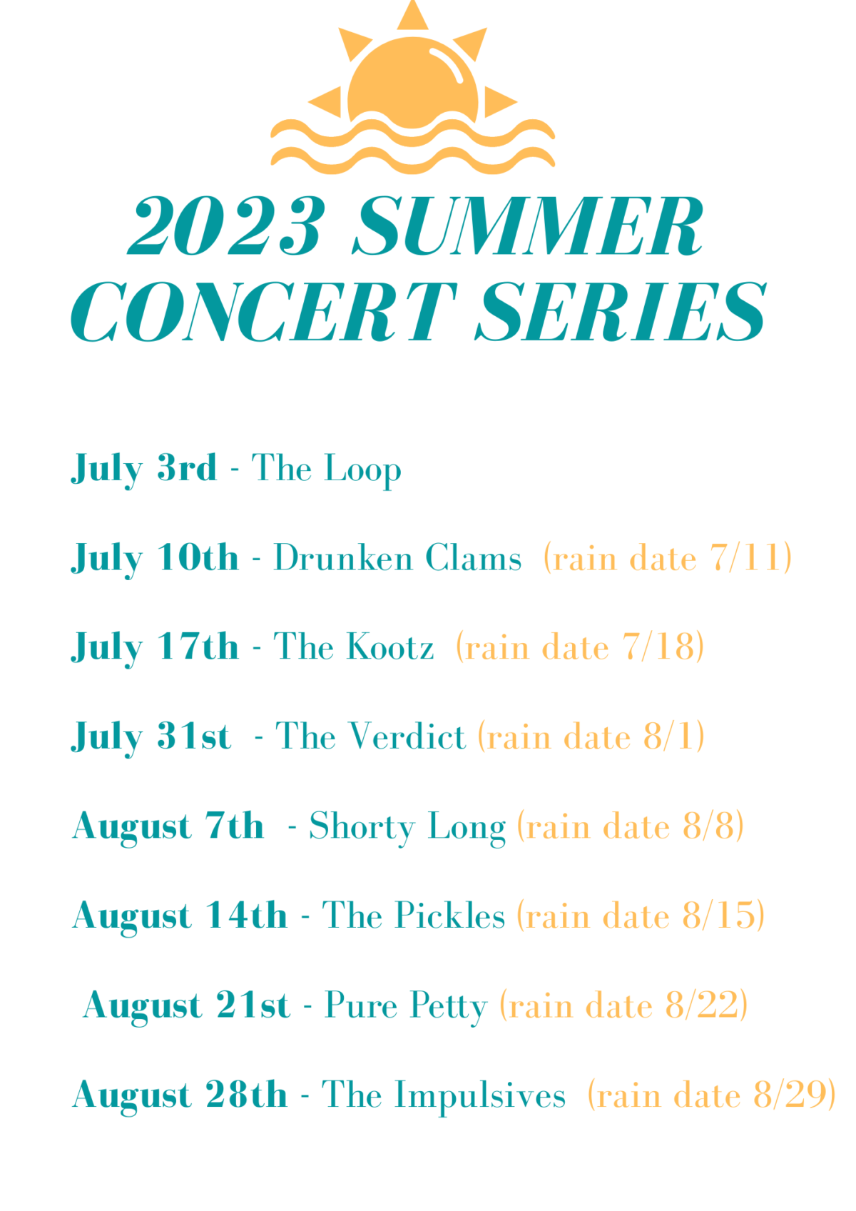 2023 CONCERT SERIES FLYER