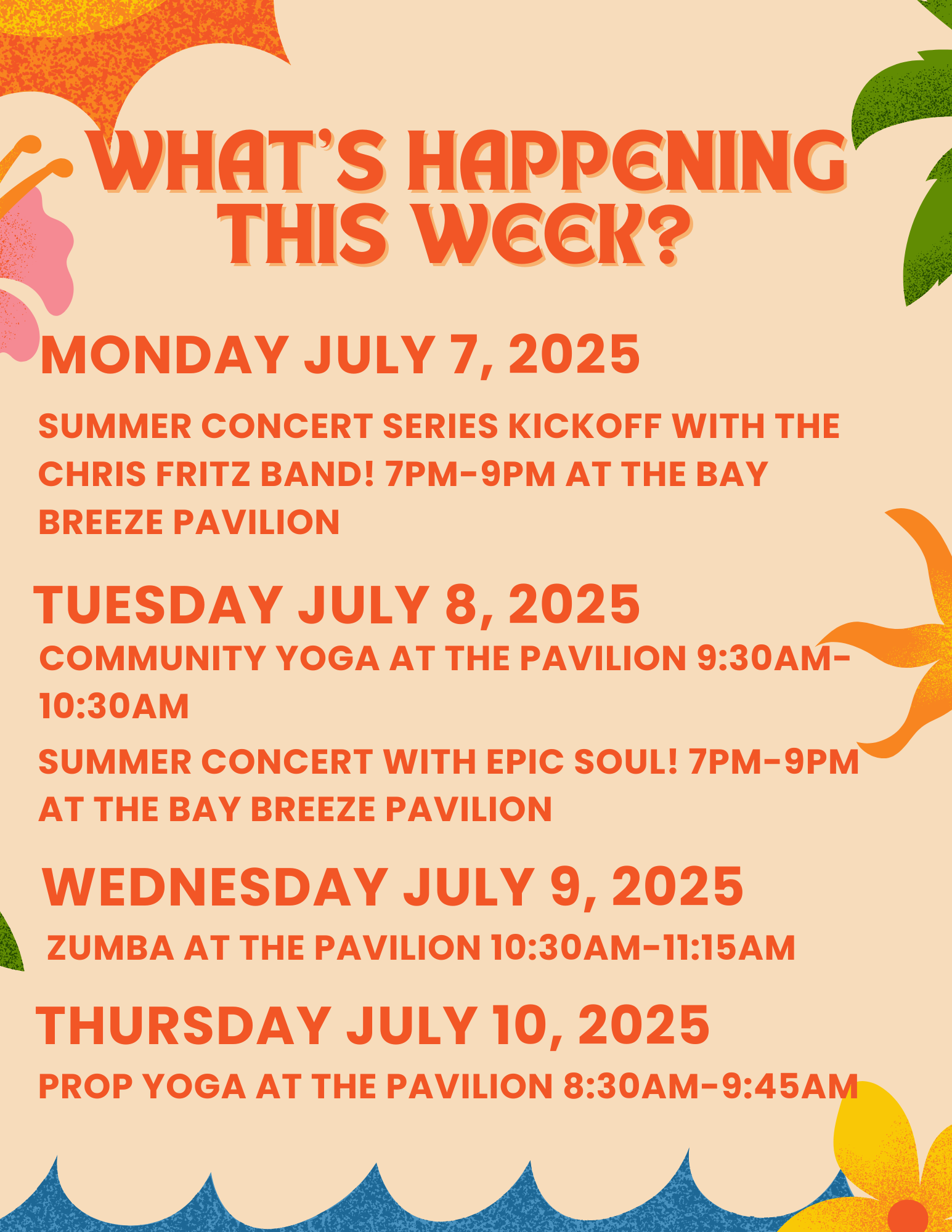 What's going on this week